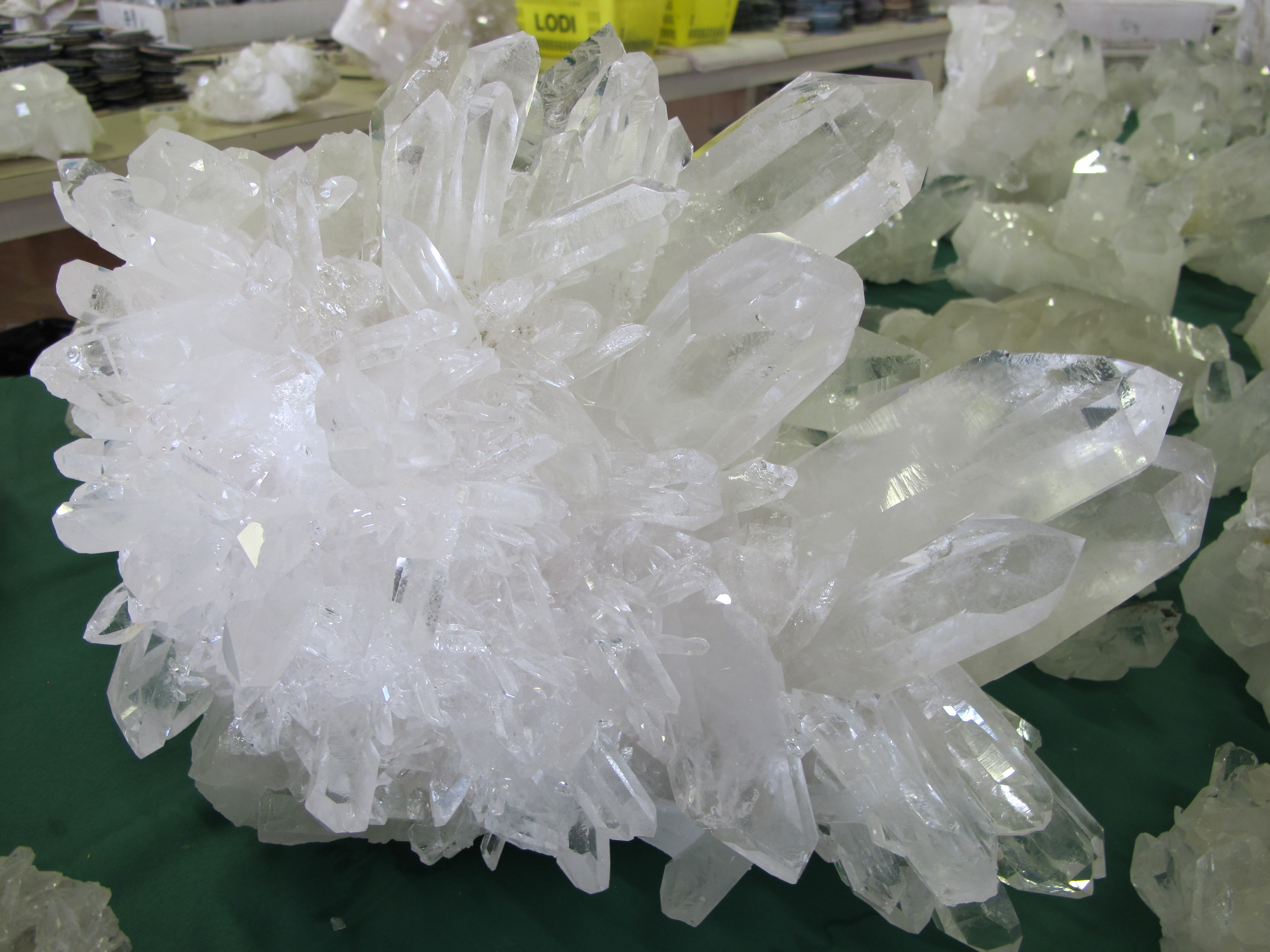 Kristall Kristalle Bergkristallgruppen Kristallgruppen Kristall Kluster